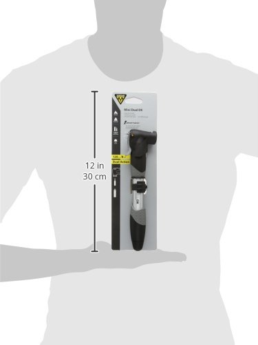 Topeak Mini MasterBlaster DX Bike Pump , L x W x H 23.1 x 4.7 x 3.2 cm / 9.1” x 1.9” x 1.3”