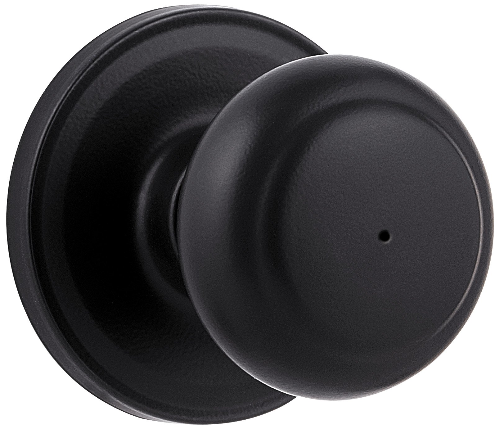 Weiser Lock GA331T Troy Privacy Door Knob Set from the Welcome Home Series, Iron Black