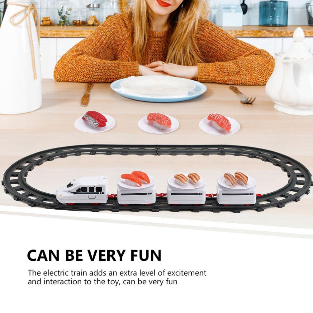 TOYANDONA 1 Set Toys Train Kids Toy Kids Plaything Plastic Sushi Small Tools to Rotate