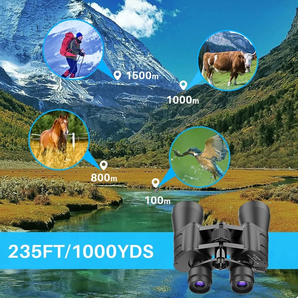YLYAJY Powerful Binoculars Long Range Pocket Spotting Telescope Eyeglass for Tourism Hunting Camping Equipment