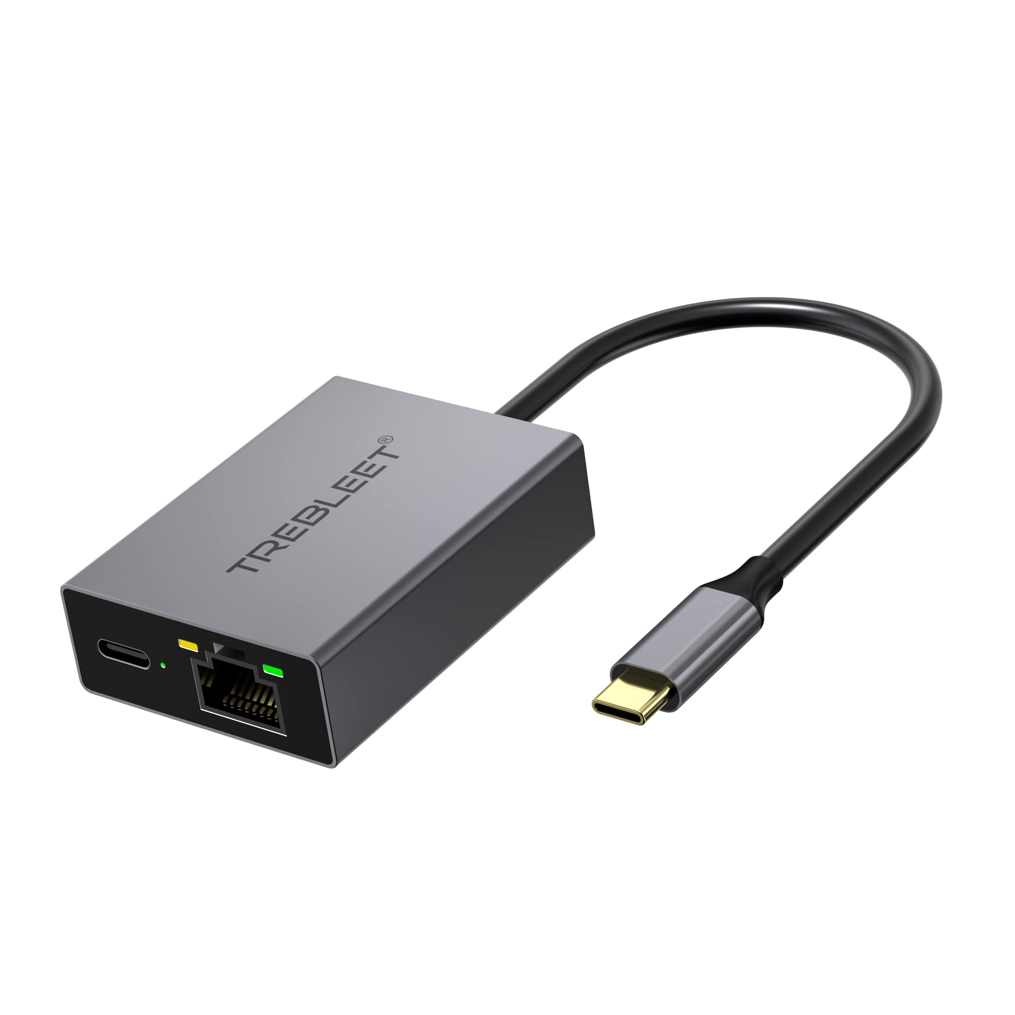TREBLEET 2 in 1 Ethernet Adapter for Nintendo Switch with PD 60W Charging,10/100/1000 Network RJ45 LAN Wired Adapter