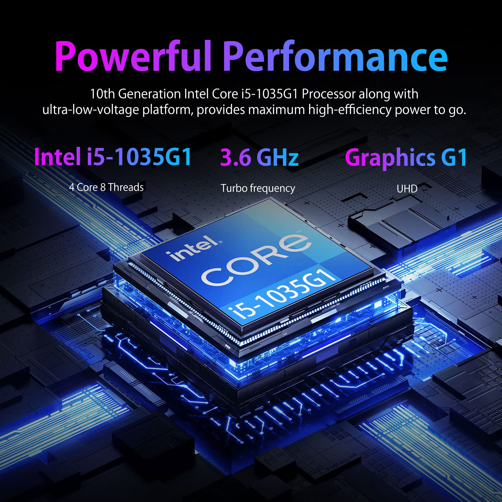Win11 Laptop, 13.5" 3K (3000 x 2000) IPS Display，16GB+512GB SSD，10th Generation i5-1035G1 Up to 3.6GHz, Slim Notebook, Full Metal, Backlit Keyboard, Full Function Type C, Finger Print