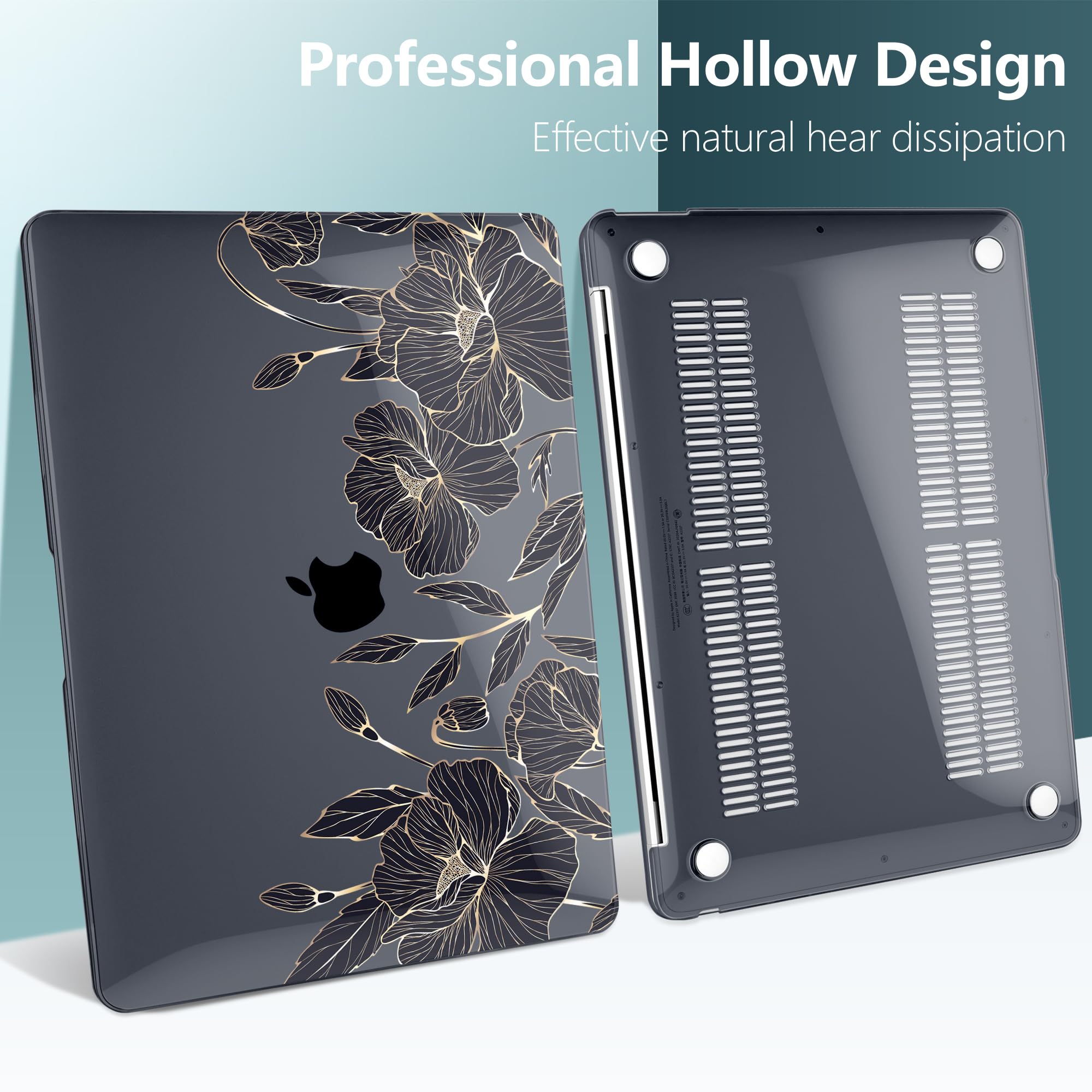 TwoL Print Hard Shell Case and Keyboard Skin Screen Protector for New MacBook Air 13 inch 2018-2021 Release Model: A1932 / A2179 / A2337 M1 with Retina Display, Creative Explosion