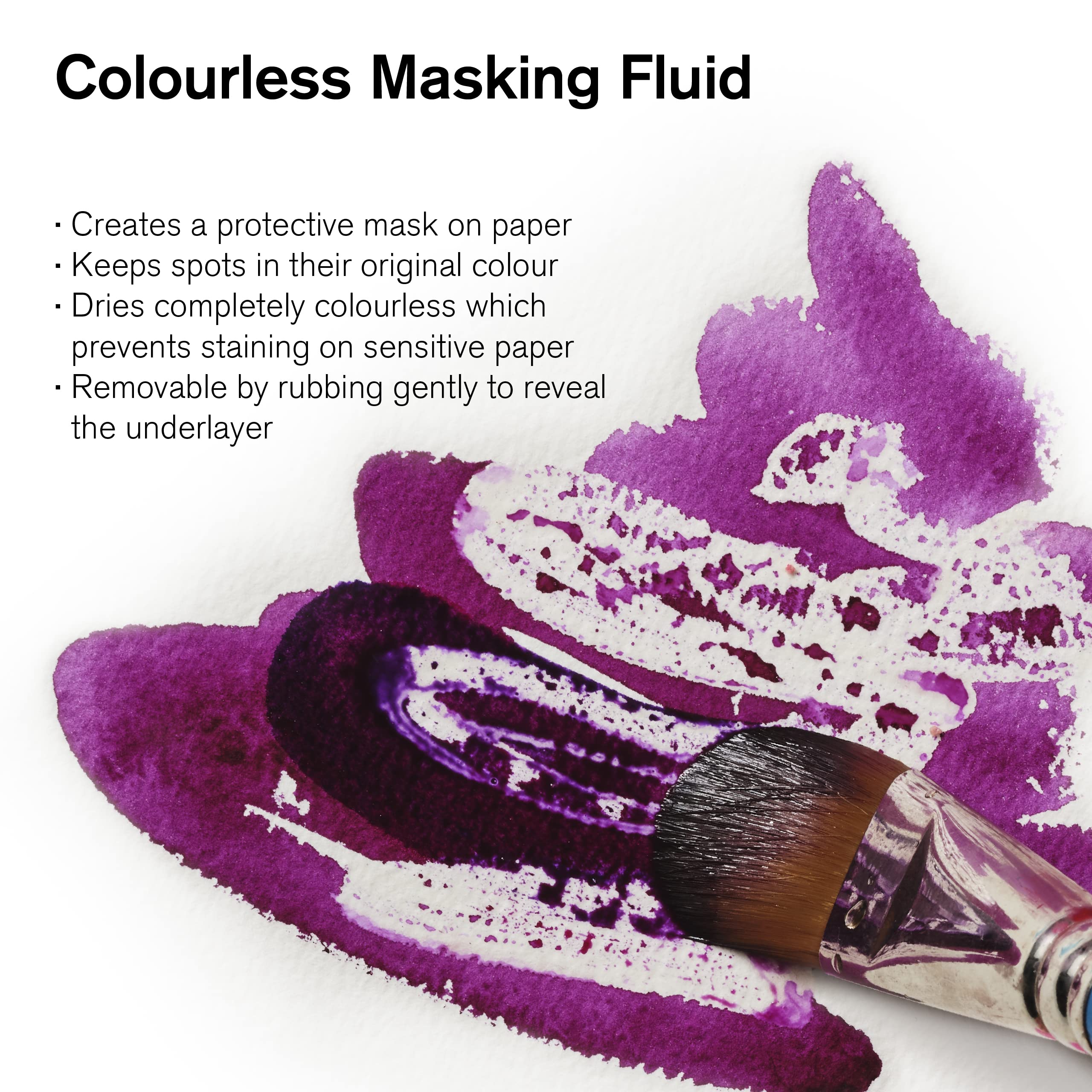 Winsor & Newton Watercolor Medium, Art Masking Fluid, Colourless, 75ml (2.5-oz) bottle