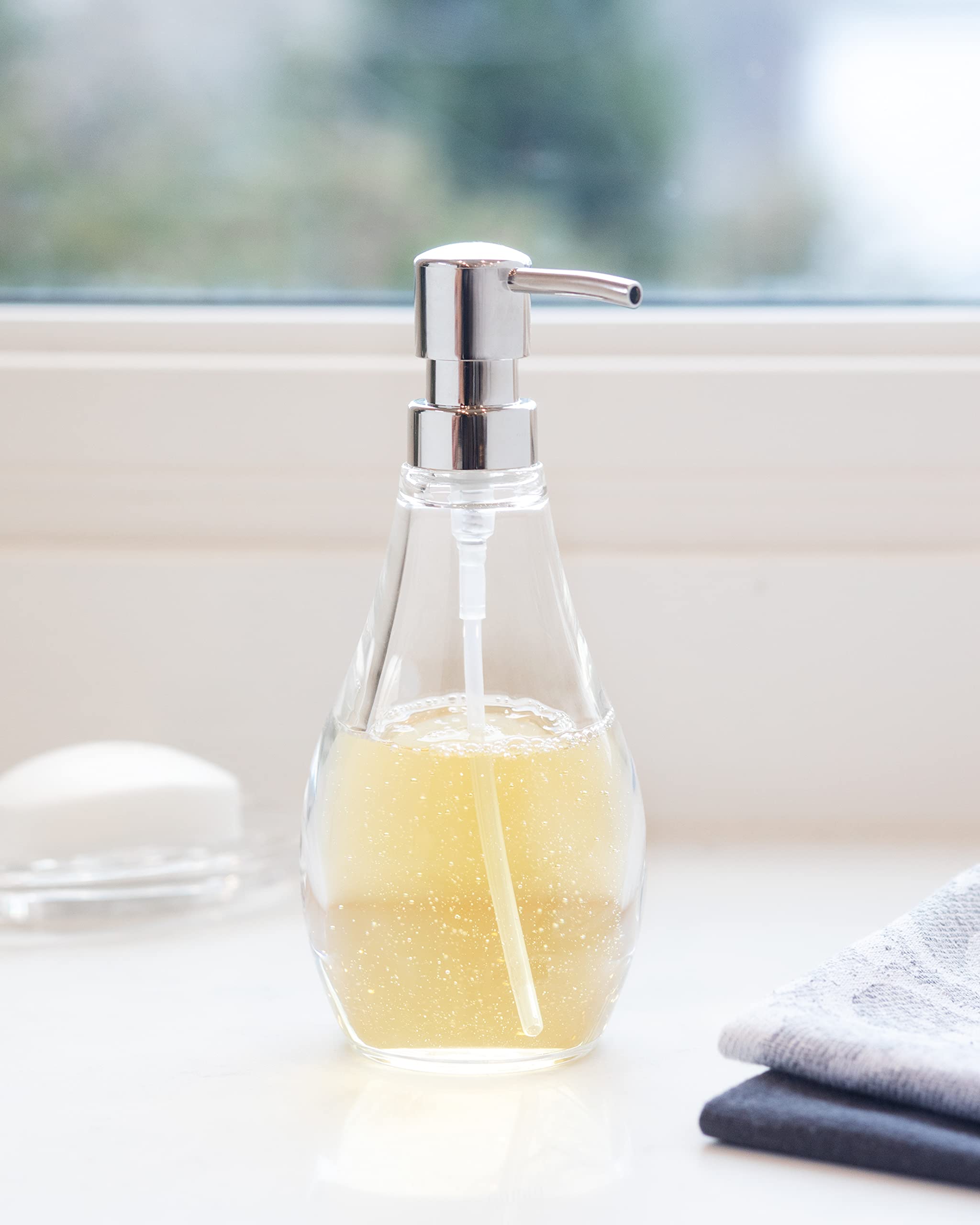 Umbra Droplet Soap Pump, Clear
