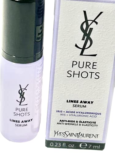 Yves Saint Laurent YSL PURE SHOTS Lines Away Serum Anti Wrinkle & Elasticity Mini Travel Size 7 ml / 0.23 fl oz.