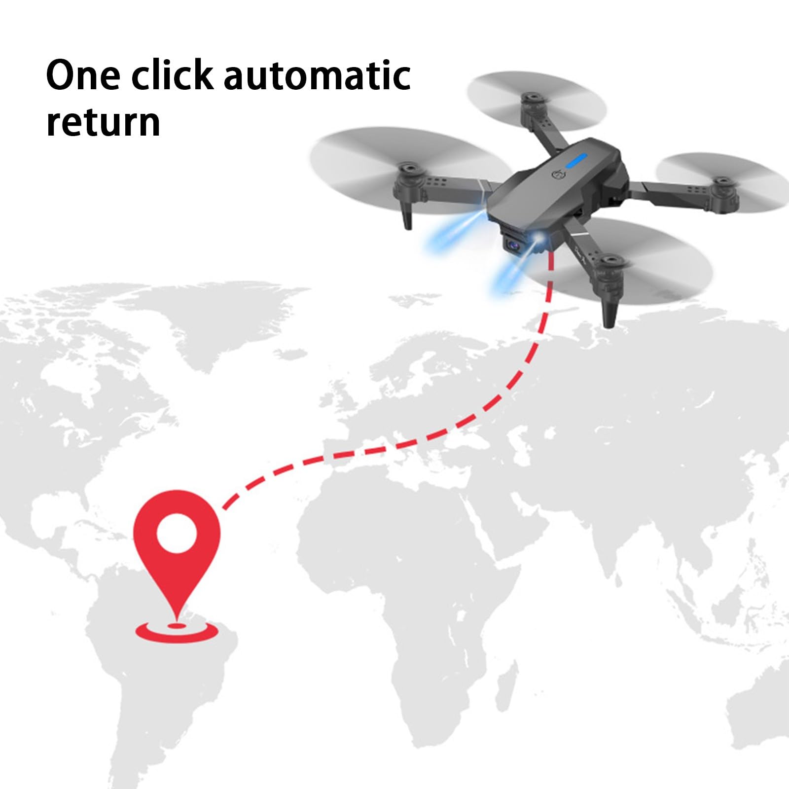 Upgraded Drone with HD Camera - Foldable Drone with Carrying Case - Drone with Multiple Accessories - Portable Drone with Much Functions - Advanced Drone for Beginners