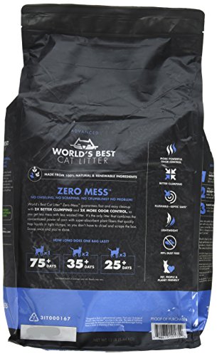 World's Best Cat Litter Advanced Zero Mess Cat Litter, 12 lb