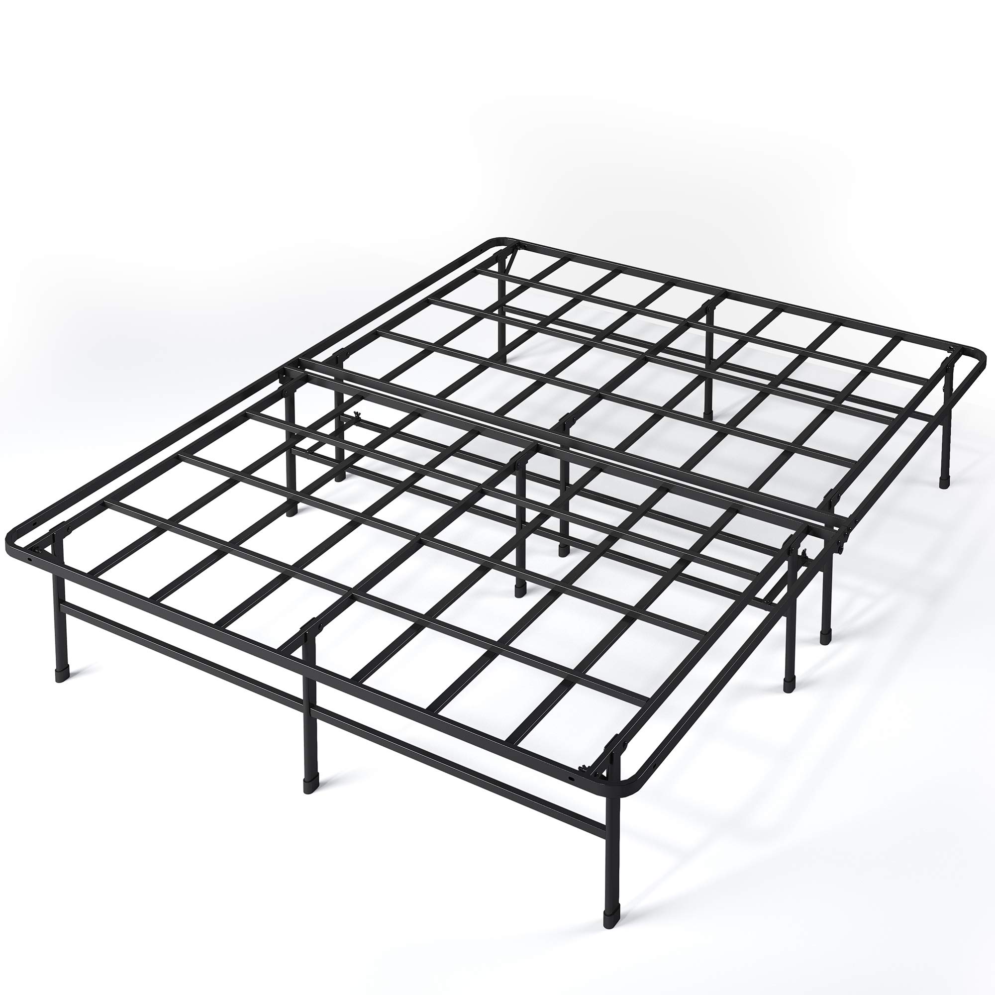 Zinus SmartBase Super Heavy Duty Mattress Foundation with 4400lbs Weight Capacity / 14 Inch Metal Platform Bed Frame & 14 Inch SmartBase Headboard or Footboard Brackets, Set of 2