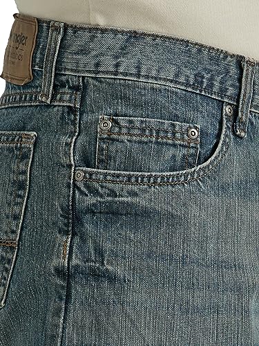 Wrangler Authentics Men's Relaxed Fit Boot Cut Jean, Tinted Mid Shade, 40W x 30L