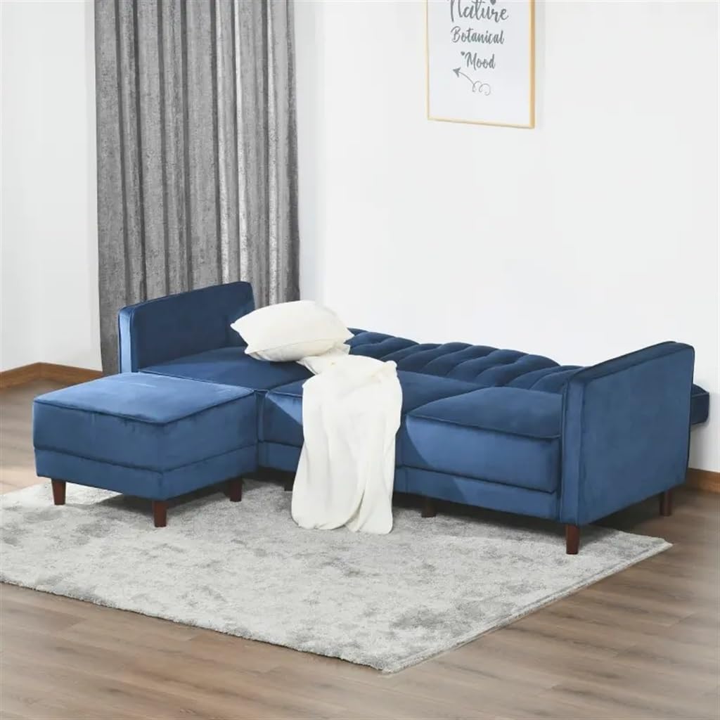 WXBDD Sofa Reversible Modular Set Velvet Touch Sofa Bed Quilt 85.75" W X 33.5" D X 33.75" H (Color : D, Size : As Shown)