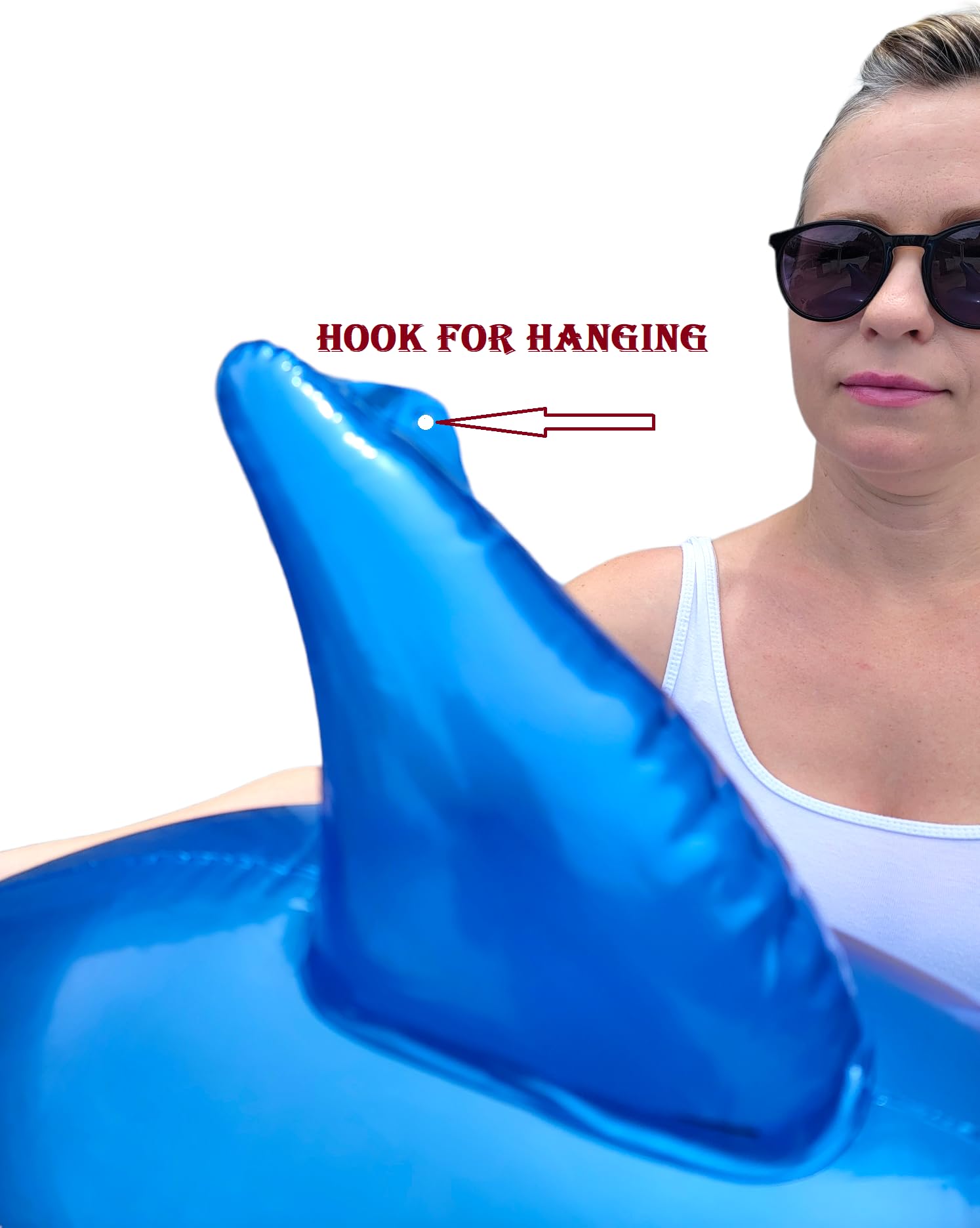 Zugar Land Huge 40'' Blue - 1 Pack Pearlized Dolphin INFLATE Inflatable Pool Toy Beach Poolside Aquatic Themed Decor Birthday Party Buffet Table Decoration (1 Pack), Pink or Blue