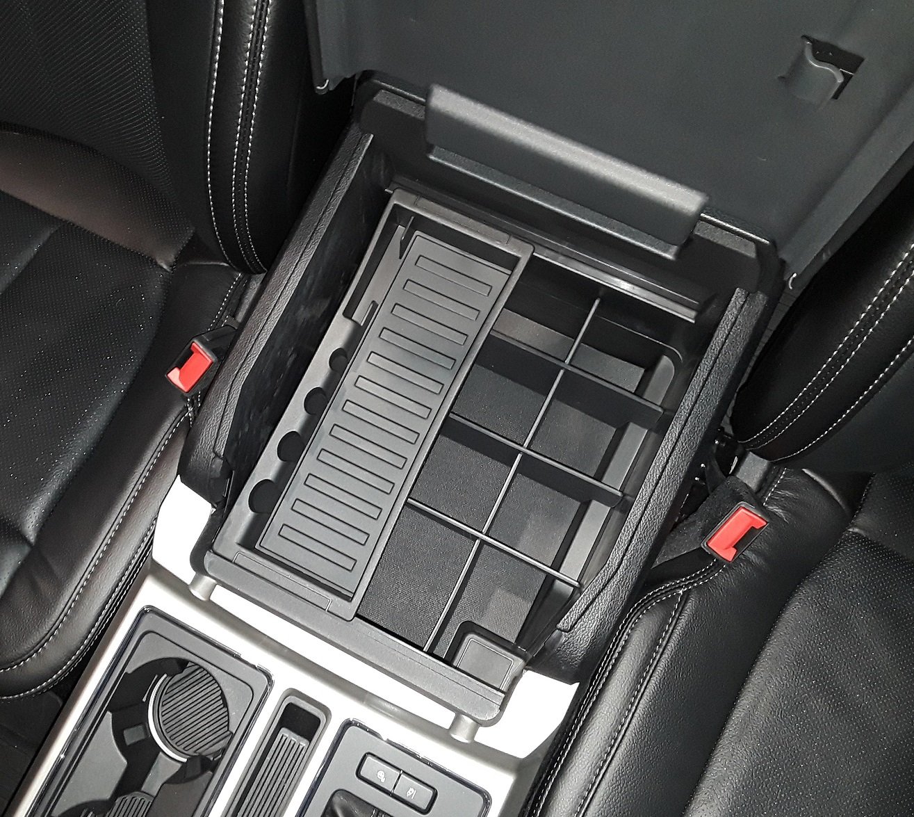 Vehicle OCD - Center Console Organizer for Ford F250 / F350 SuperDuty (2017-2022) and Expedition (2018-2024) (full console w/bucket seats ONLY) - Made in USA