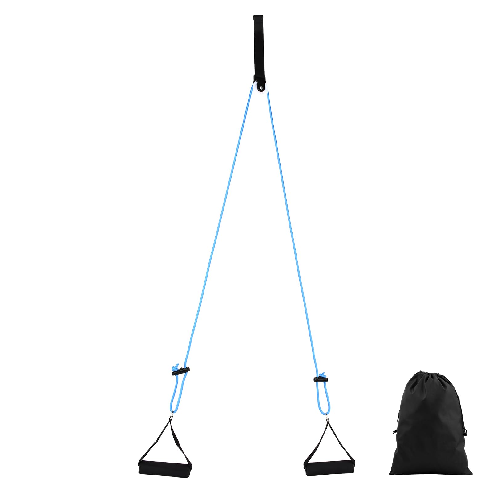 Xiaokeis Shoulder Pulley, Multi-Use Pulleys for Shoulder Rehab Over Door, Arm Rehabilitation Assisting Exercise Equipment with Storage Bag, Exercise Pulley for Physical Therapys(Blue+Black)