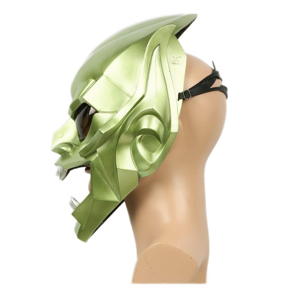 Xcoser Goblin Mask Deluxe Green Resin Man Halloween Cosplay Costume Prop