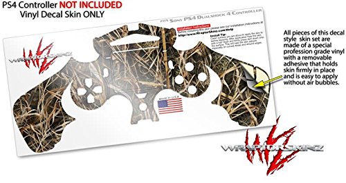WraptorSkinz Skin compatible with Sony PS4 Dualshock Controller PlayStation 4 Original Slim and Pro WraptorCamo Grassy Marsh Camo (CONTROLLER NOT INCLUDED)