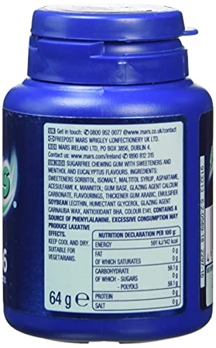 Wrigley's Airwaves Menthol And Eucalyptus Bottle, 64 g
