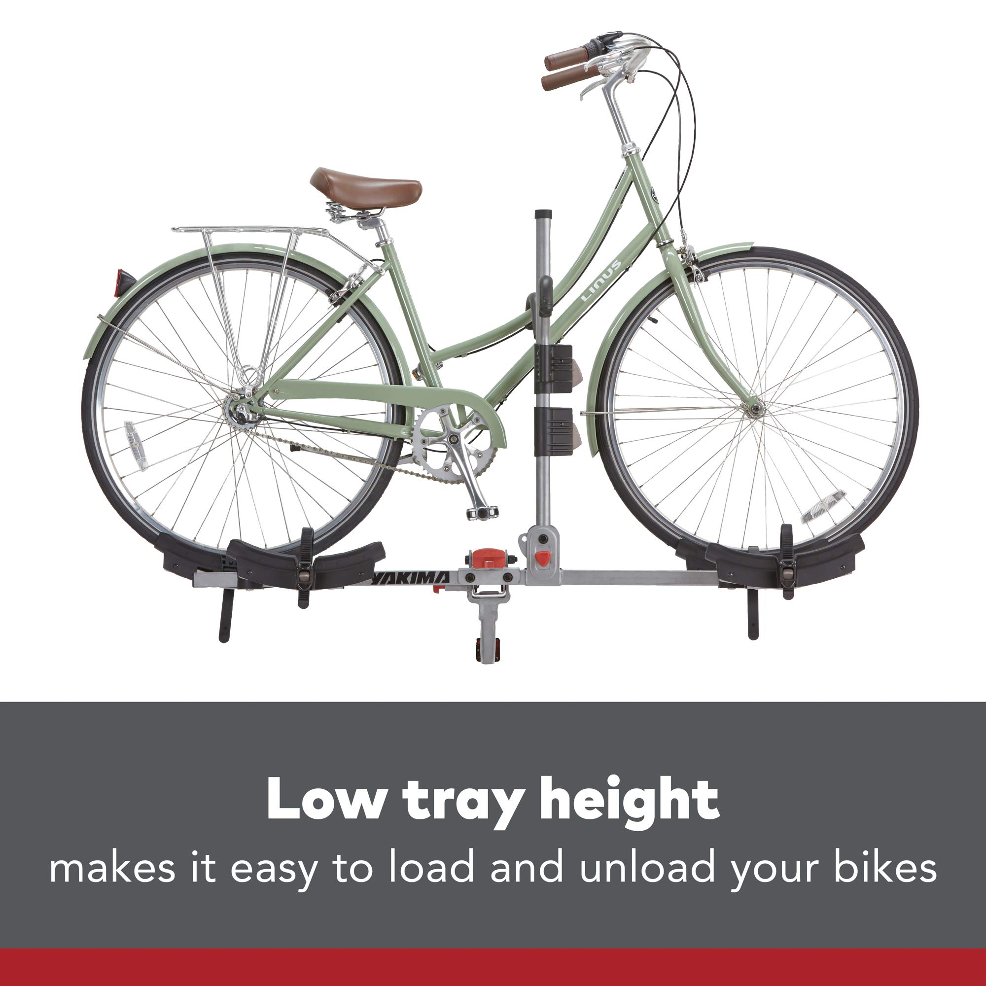 YAKIMA, TwoTimer Tray Hitch Bike Rack, Great for Fat Bikes, Bikes with Fenders, Women's Specific Bikes, 2 Bike Capacity