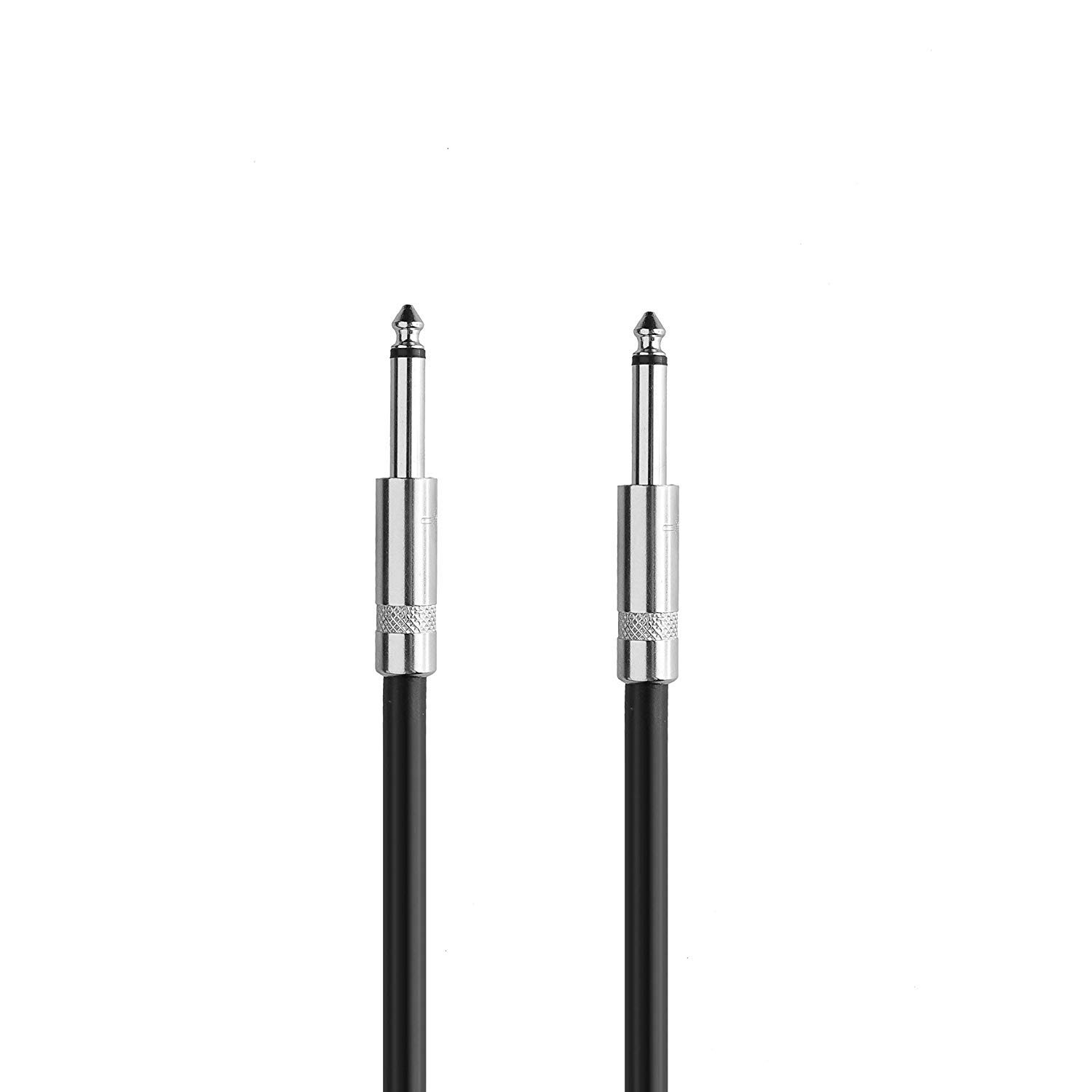 Yuyaokk 2Pack 25 ft 1/4" to 1/4" Speaker Cables, True 12AWG Patch Cords, 1/4 Male Inch DJ/PA Audio Speaker Cable 12 Gauge Wire.