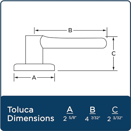 Weiser 9GLA120-038 Lever Dummy Welcome Home Toluca BRZ Left