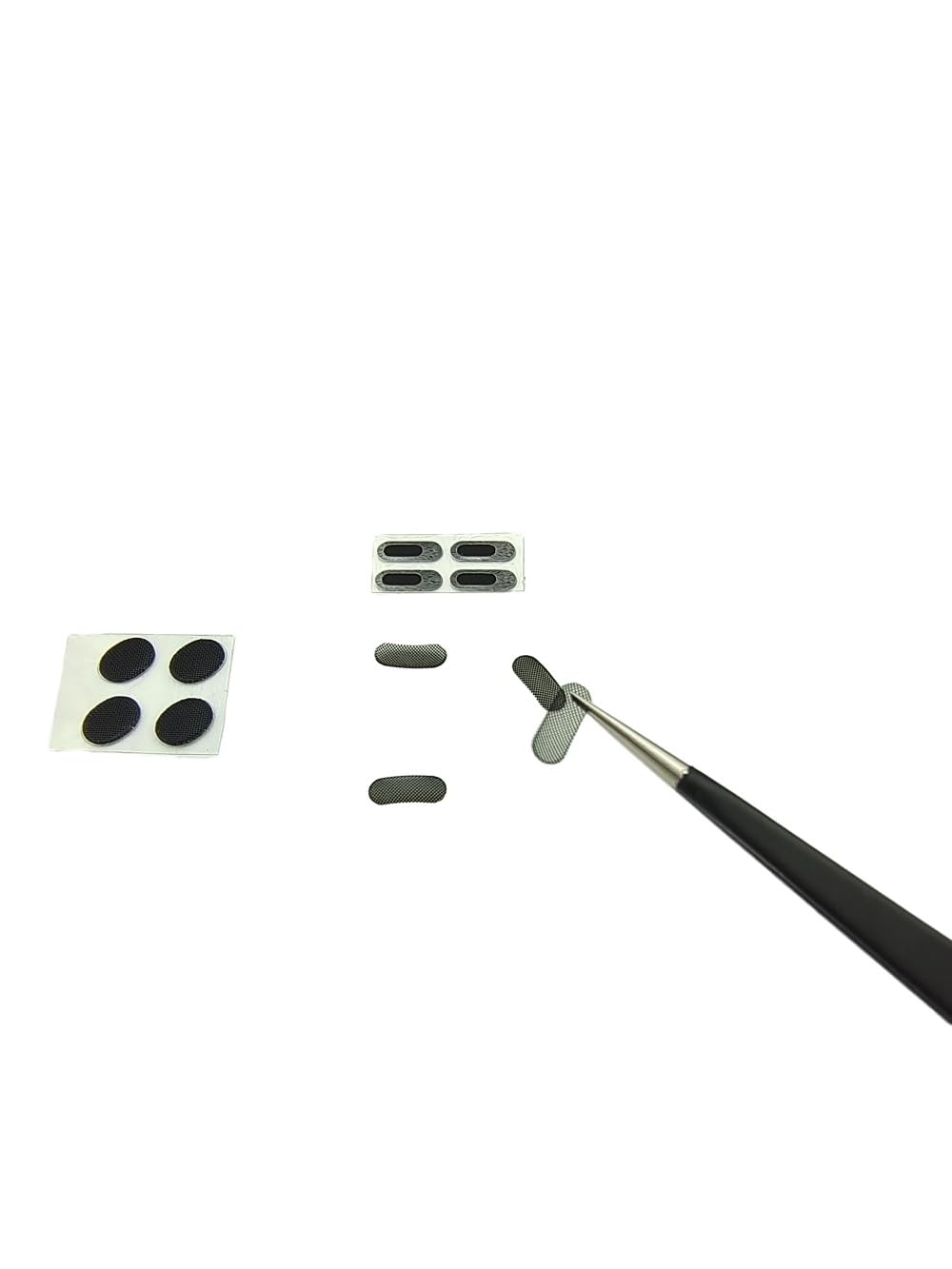 ZG0I7 Earphone Mesh Filter for Airpords Pro Repair Parts Replacement Dustproof Filter Tool Set 2 Pairs with Anti Static Stainless Steel Tweezer