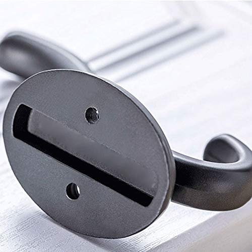 ZILZAL Metal Hooks for Hanging Hanger Wall Hanging on The Wall Behind The Door Stainless Steel Black 37 * 38 * 84Mm Coat Hook Coat Hook Single