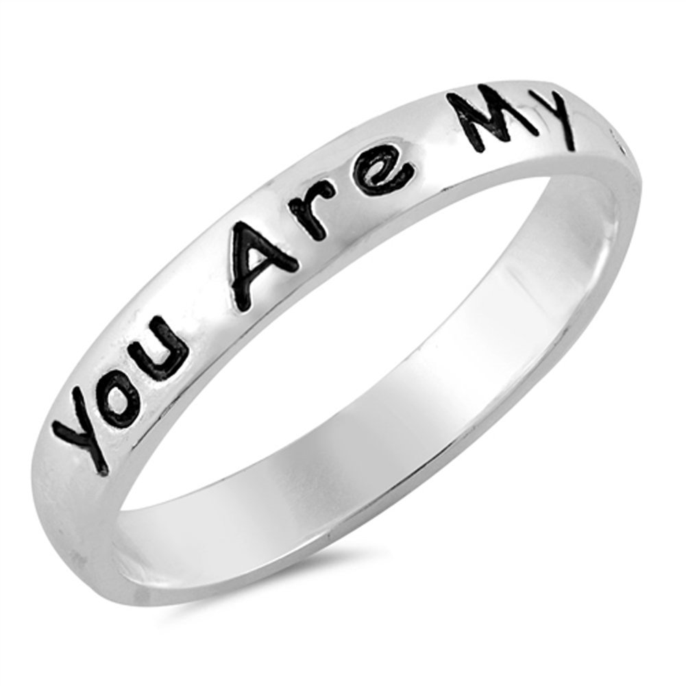 You Are My Sunshine Sun Ring New .925 Sterling Silver Fashion Band Size 7