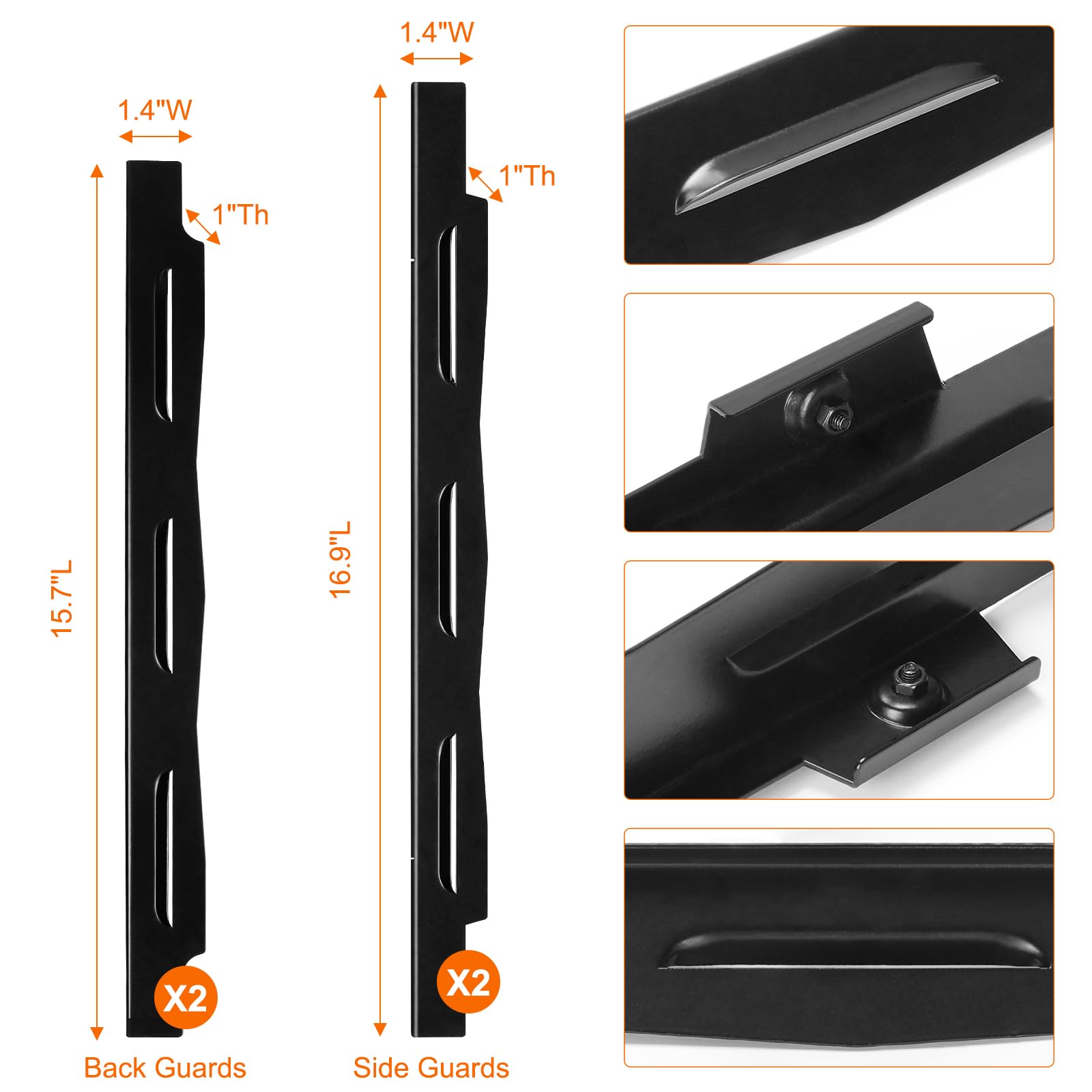 Wind Guards for Blackstone Griddle 36 Inch, Magnetic Stainless Steel Wind Screens Blackstone Griddle Accessories, Fit With Hood, Rear Grease Cup, Side Shelf And Front Shelf, Heat Shield