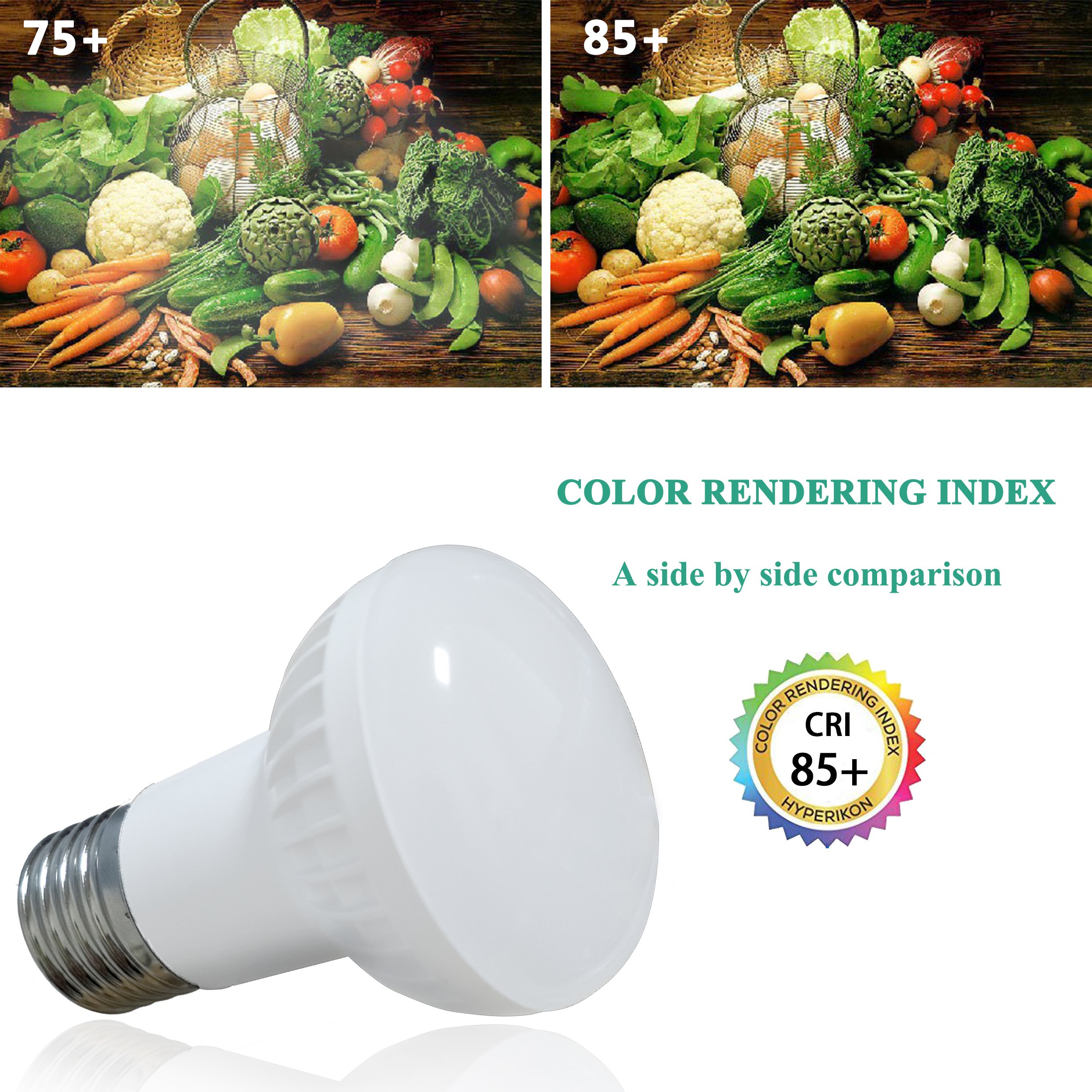 YMZM R16 Mini Reflector Light Bulb,E26 Intermediate Base Led,5-Watt Dimmable Br16 Flood led Bulb,Soft White 3000K, 120 Degree,500lumen 40W Incandescent Replacement(6 Pack)