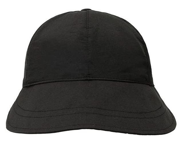 Womens Wide Visor Brim Sun Hat Quick Dry Sun Protection Visor Cap Summer Travel Baseball Hat Golf Outdoor Teens (S/M) Black