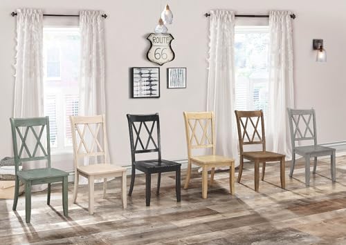 Wycian Boho High Chair, Wood Chair Seat Replacement 2PCS Brown Living Room Bedroom Dining Rooms Garden