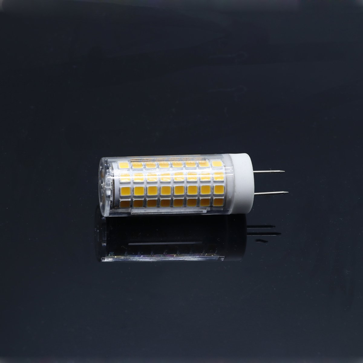 ZXLN G8 LED Bulbs Dimmable 7W Warm White 3000K 75W Halogen Replacement G8 Bi-pin Base T4 JCD Bulb for Under Cabinet Puck Lighting, Kitchen Lighting AC120V 750LM 4 Pack