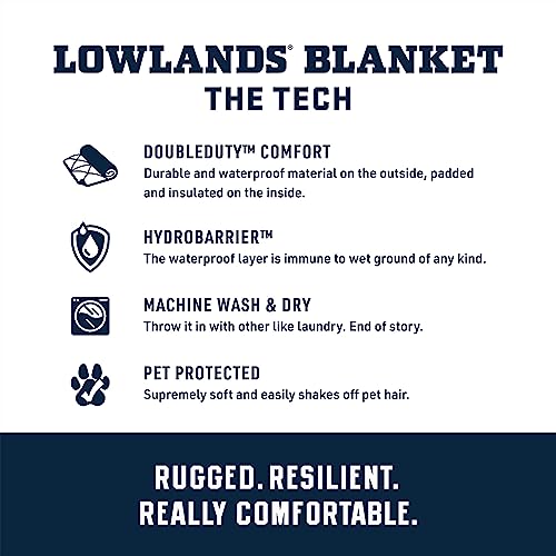 YETI Lowlands Blanket, Multi-Use Blanket with Travel Bag, Camp Green