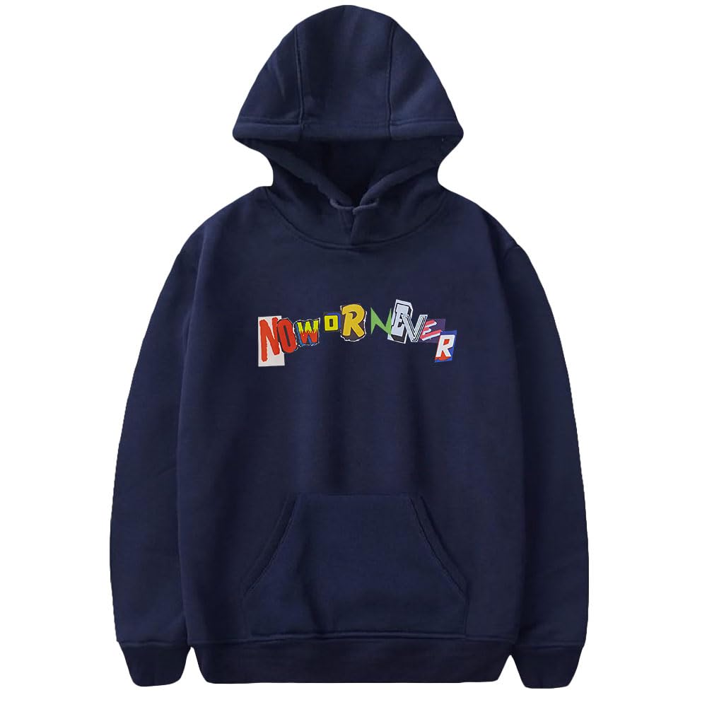 ZJHXQEVC XPLR Sam & Colby Ouija Hoodie Men Women Sweatshirts Casual Long Sleeve Pullover (Navy,L)