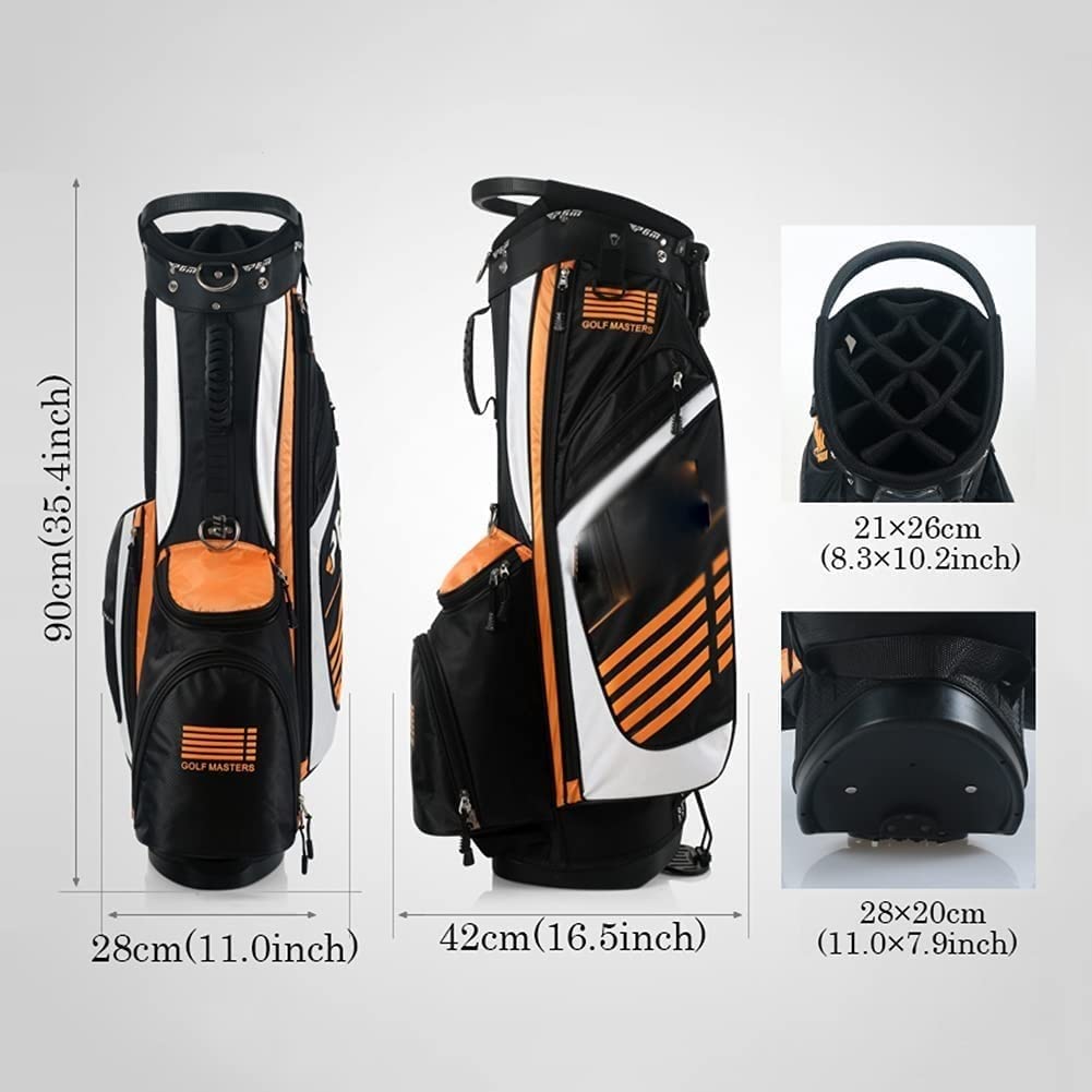 ZILZAL Backpacksf Stand Bag with 14 Way Organizer Divider Lightweight Organizedf Bag Portable Easy Carry Waterprooff Stand Bag with Dual Straps and Stand