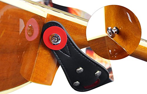 YMC TP20 Series 6 Pieces Guitar Parts 3 Left 3 Right Machine Heads Knobs Guitar String Tuning Pegs Machine Head Tuners for Electric or Acoustic Guitar With 2pcs Strap Locks,Chrome