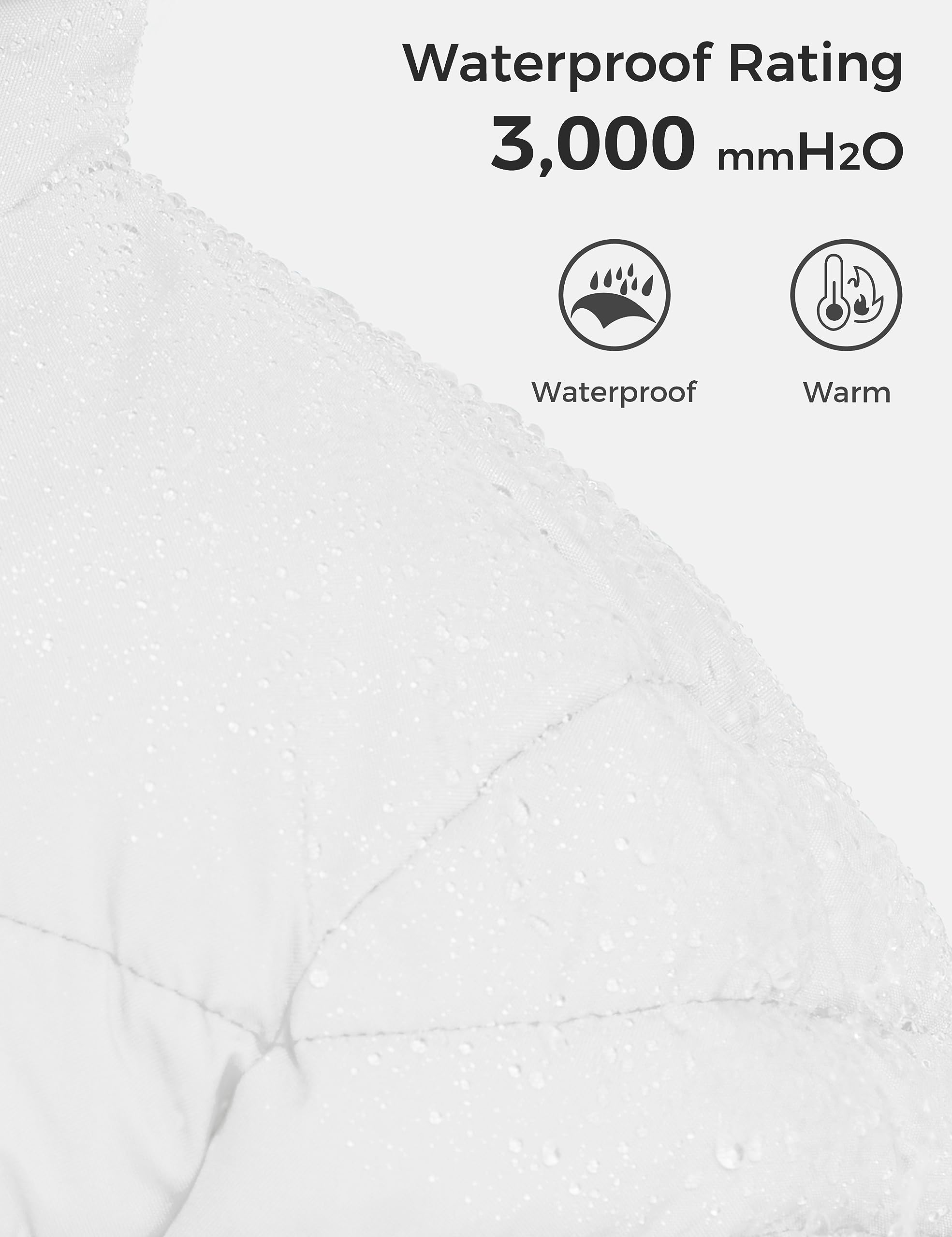 ZSHOW Girls' Hooded Winter Coat Warm Thicken Quilted Puffer Jacket Mid-Length Parka(Creamy White,8)