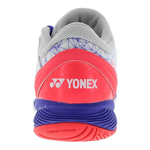 YONEX Women's Power Cushion Fusion Rev 2 Tennis Shoes (White/Purple, Numeric_6)