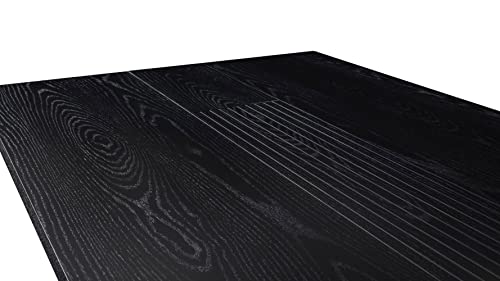 ZURI Furniture Ford Executive Rectangle Modern Conference Meeting Table - Black Oak
