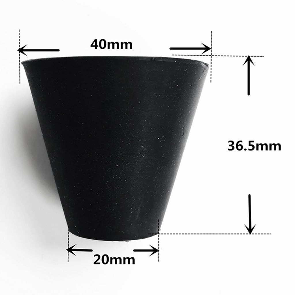Yundxi Universal Kayak Scupper Plug Compressible Rubber Stopper with Pull String Fits Holes Between 3/4" to 1.5" (Black- 8pieces)