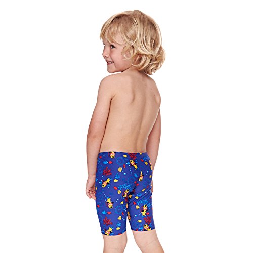 Zoggs Boys' Diving Dog Mini Jammer, Blue/Multi-Colour, y1