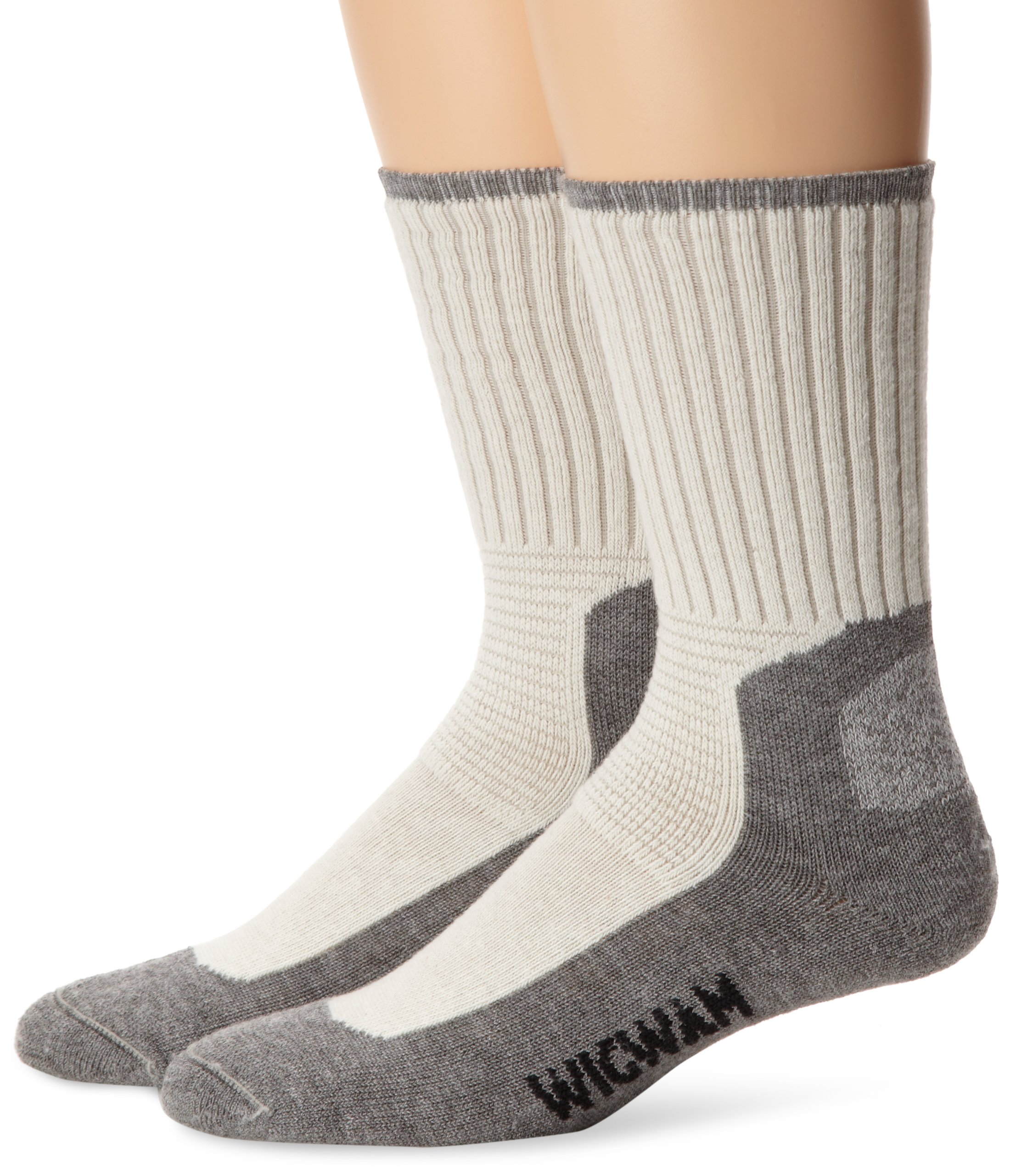 Wigwam At Work Durasole Pro 2-Pack S1349 Sock, White/Grey - Large
