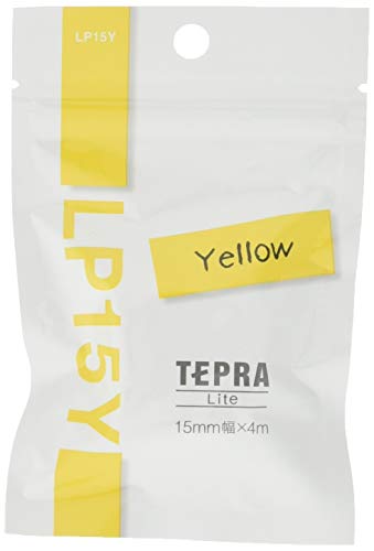 キングジム(Kingjim) King Jim Tepra LP15Y Lite Tape, Yellow