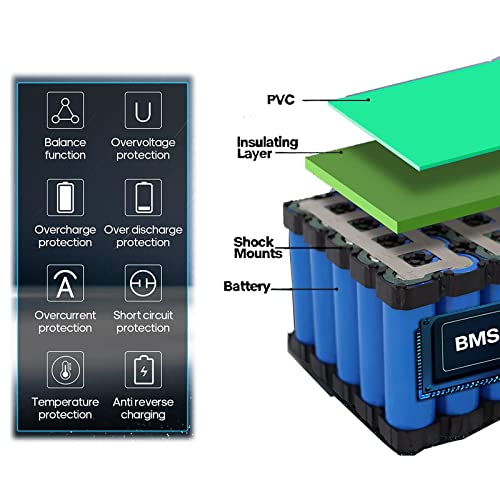 YUWYP High Performance Electric Bicycle Scooter Battery 36V 16AH 200W 350W 500W Large Capacity E-Bike Lithium-Ion Battery Pack with BMS and Charger E-Bike Battery