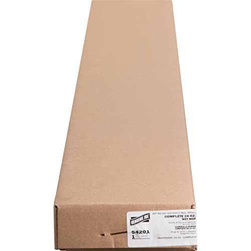 Genuine Joe-GJO54201 Cotton Wet Mop with Handle 60" Width x 0.94" Height; Cotton HeadWood Handle – Lightweight