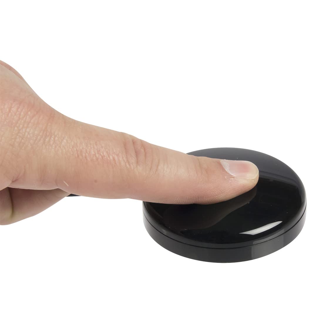 AbleNet Buddy Button Switch Black - Assistive Technology Interactive Switch for Communication and Accessible Play - Product# 57000
