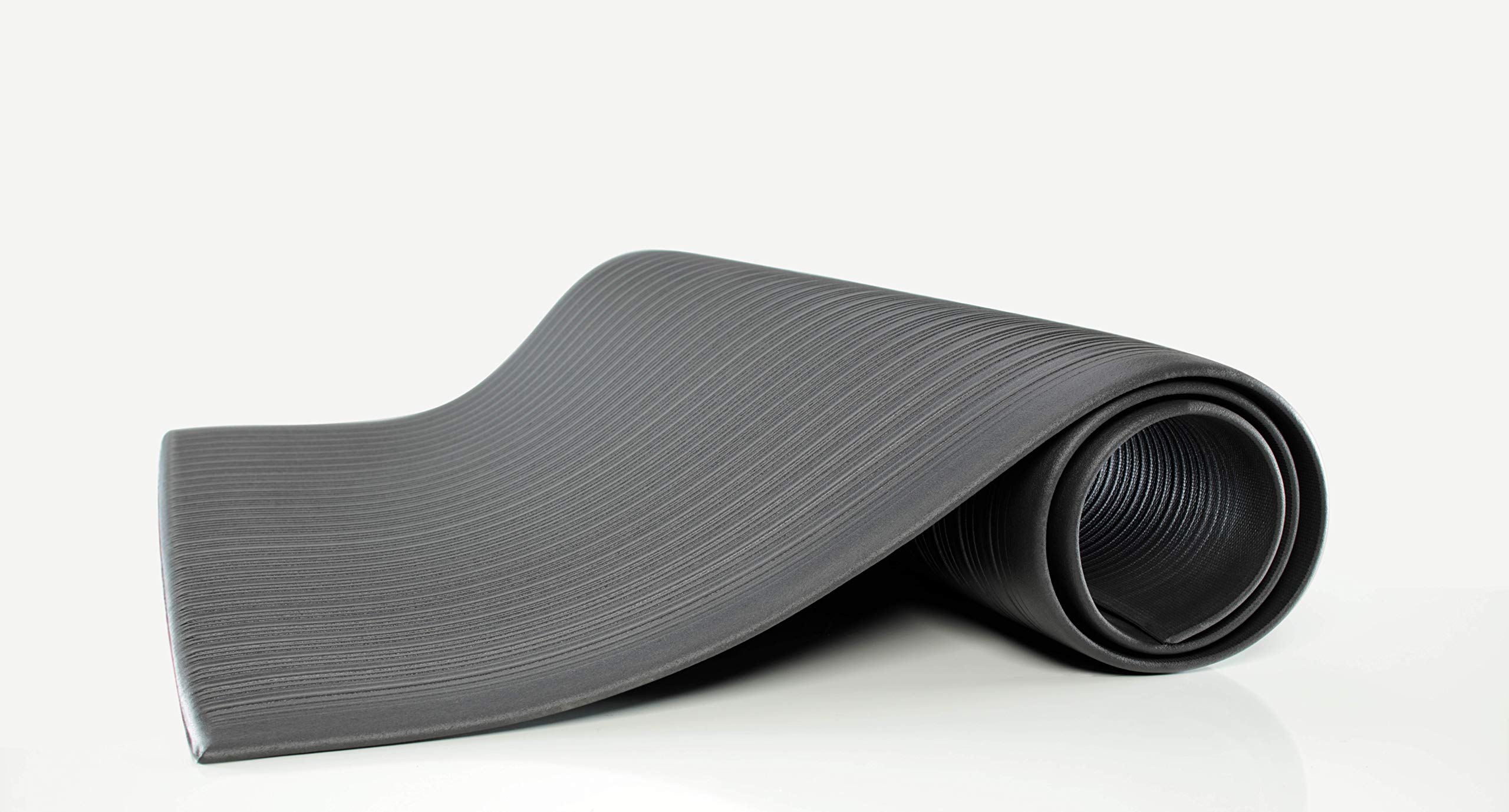 Guardian 24030502 Air Step Anti-Fatigue Floor Mat, Vinyl, 3'x5', Black, Reduces fatigue and discomfort, Can be easily cut to fit any space