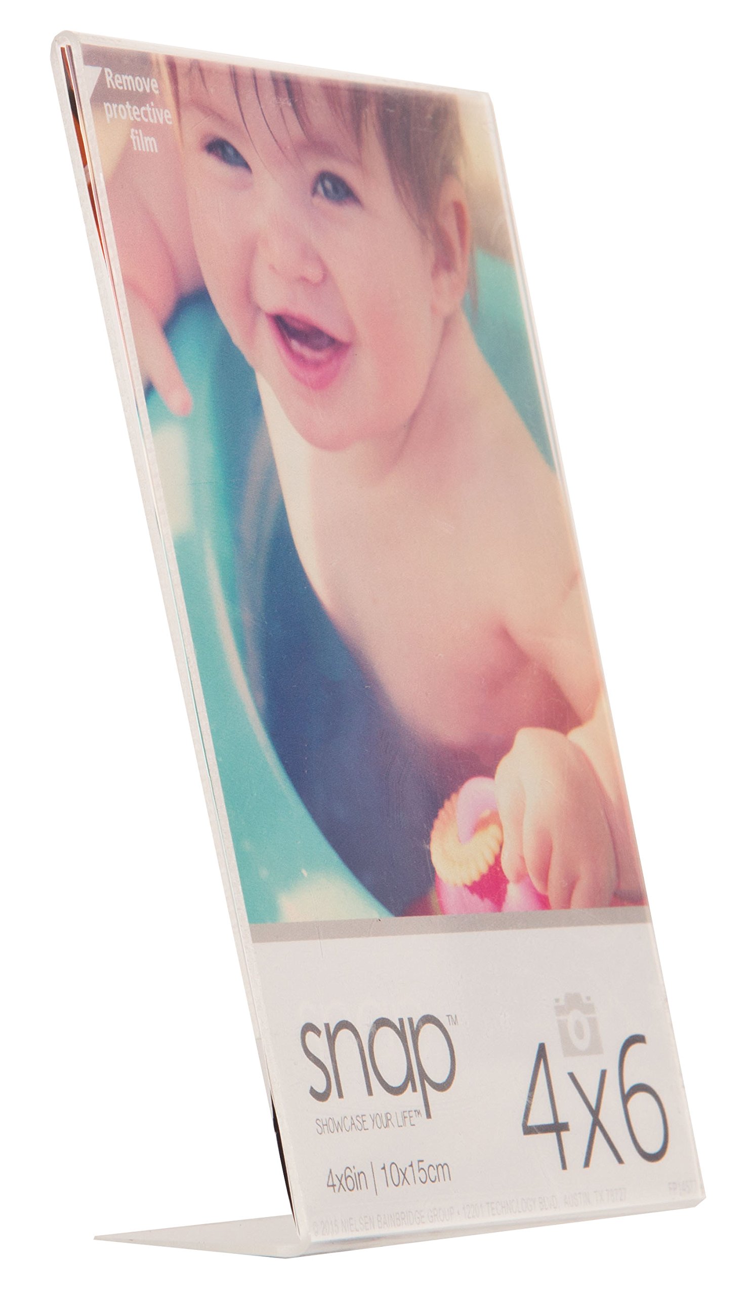 Snap 4-inch-by-6-inch Clear Bent Frame