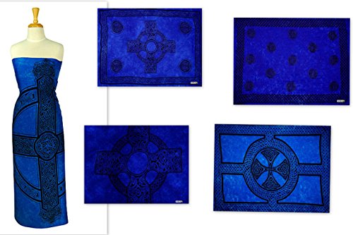 1 World Sarongs Womens Assorted Celtic Sarongs Pot Luck/Grab Bag in Blue