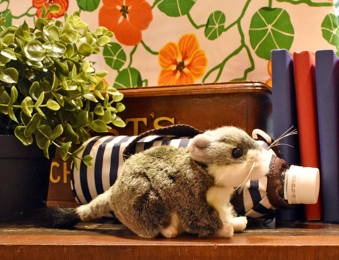 Hansa Plush 5" Grey Hamster